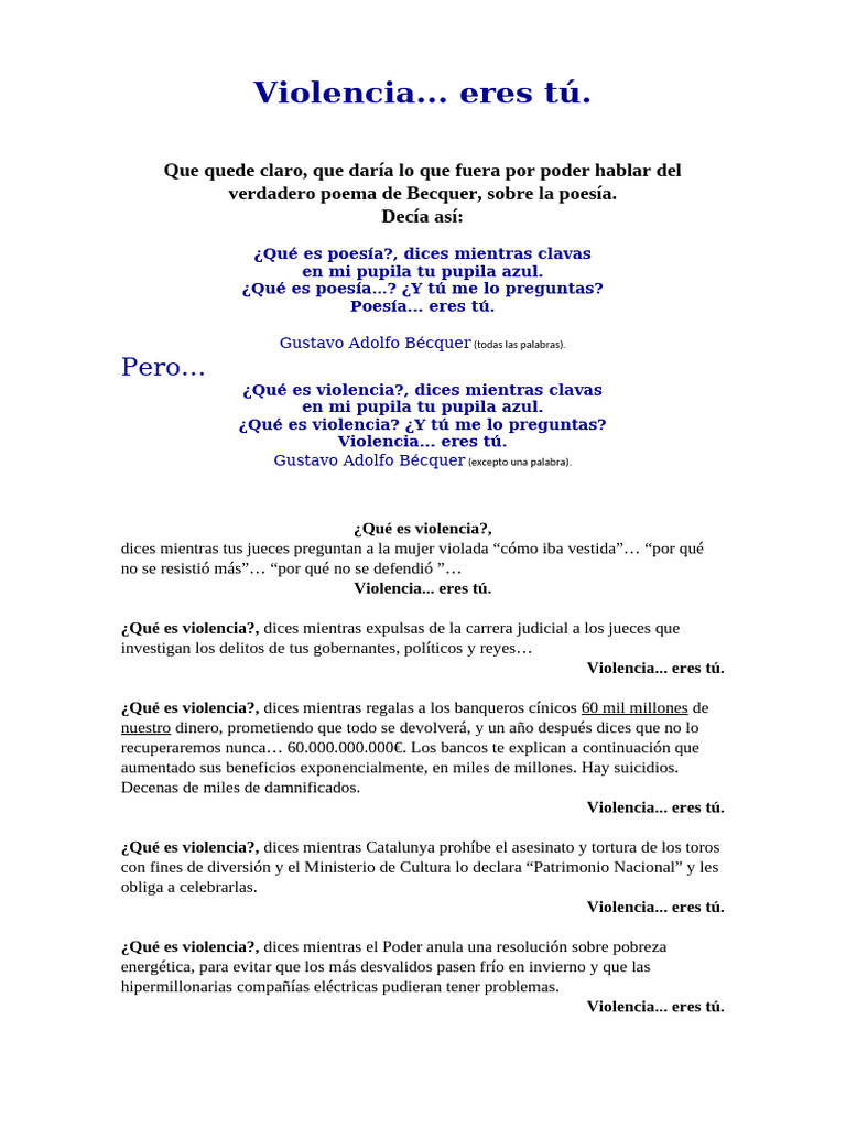 Violencia Eres Tu | PDF | Violencia | Margaret Thatcher