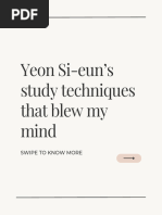 How To Study Like YEON SI-EUN (From Weak Hero) | PDF