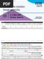 ESTRO School 2025 Course Schedule | PDF | Radiation Therapy | Oncology