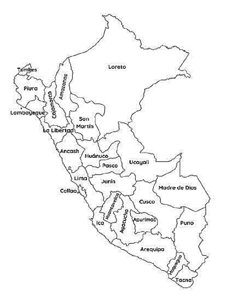 Mapa Del Peru | PDF