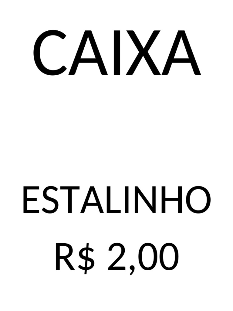 Lista de Plaquinhas | PDF