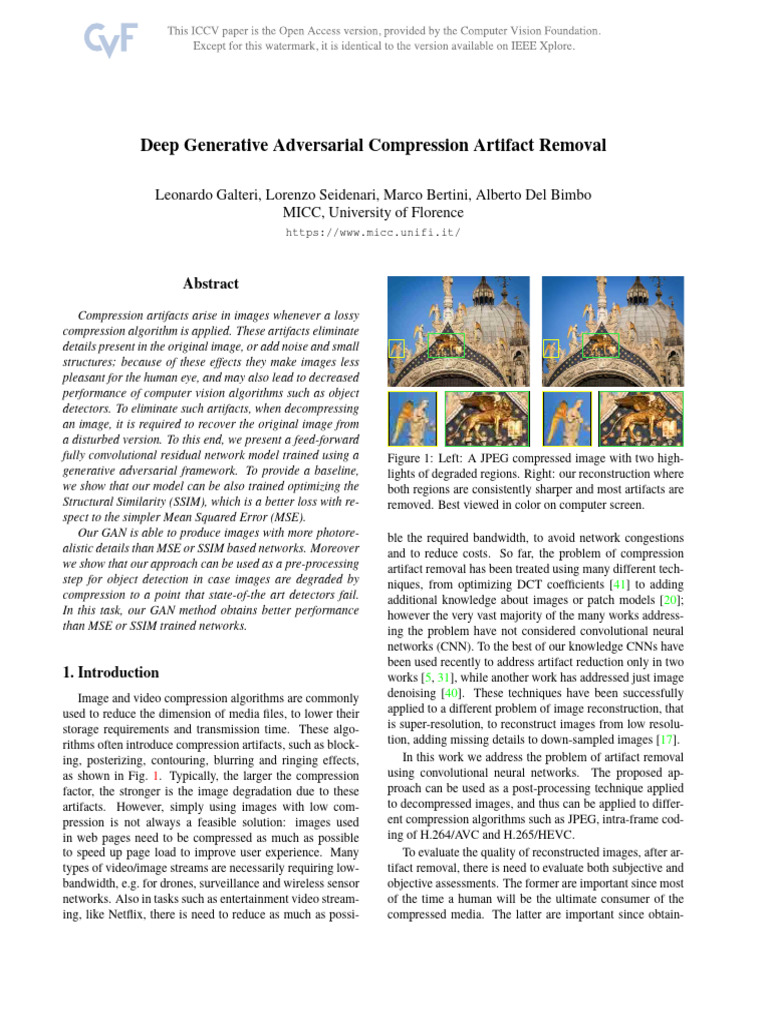 Galteri Deep Generative Adversarial ICCV 2017 Paper | PDF | Data Compression | Image Processing