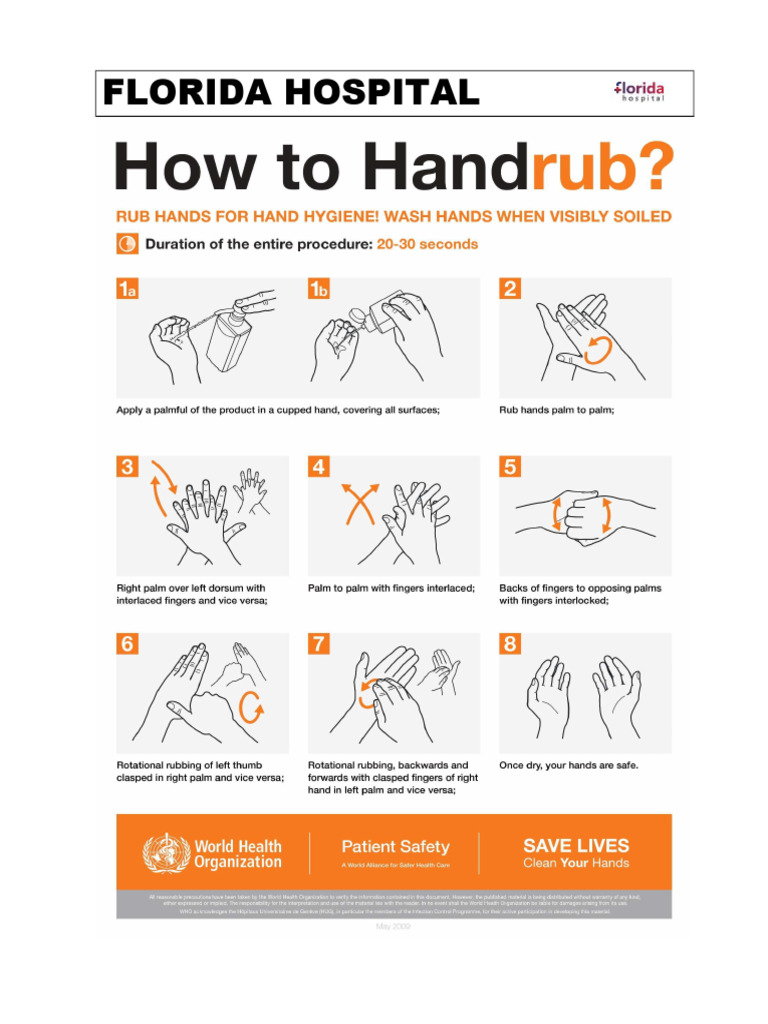 Hand Rub (Florida Hospital) | PDF
