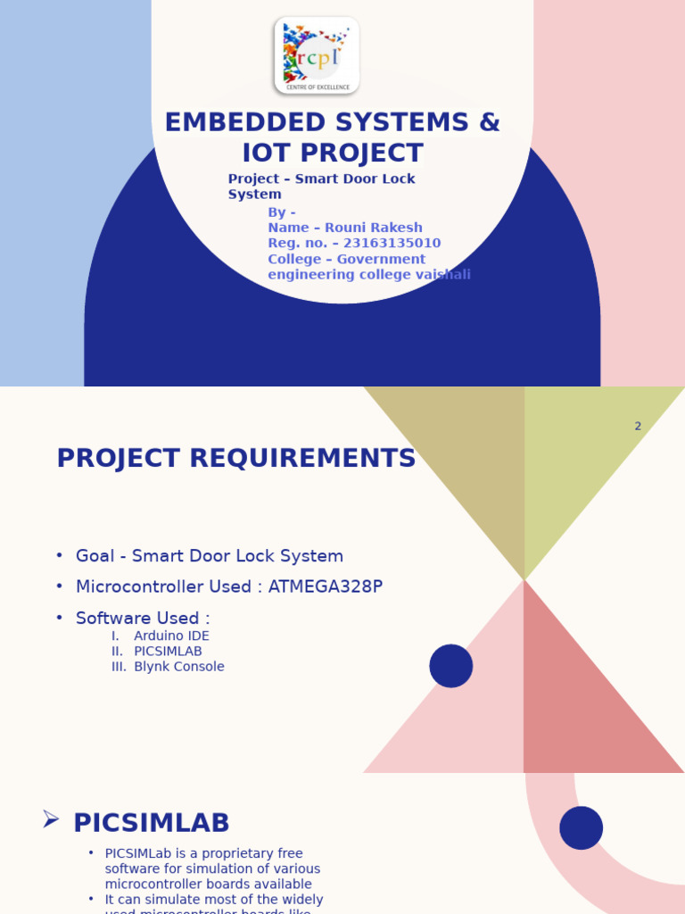 EmbEddEd SyStEmS & Iot ProjEct | PDF