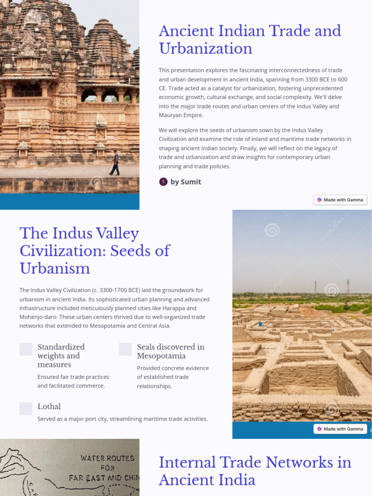 Ancient Indian Trade and Urbanization | PDF | Trade | Economies