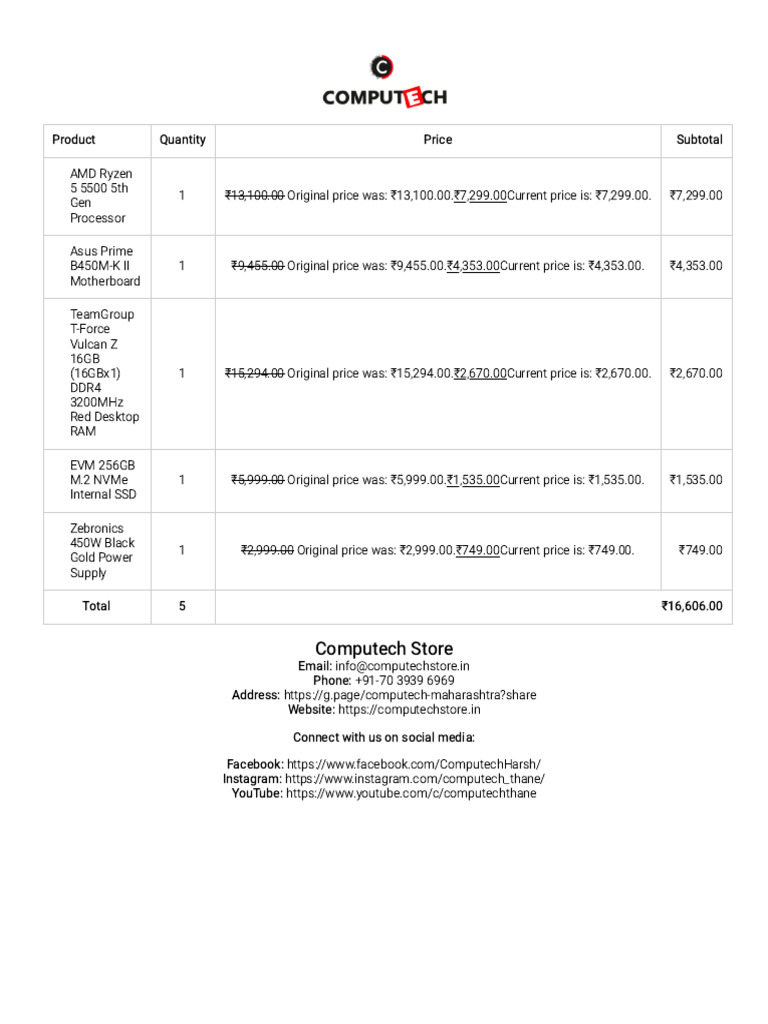 Best Custom PC Build - Computech Store | PDF