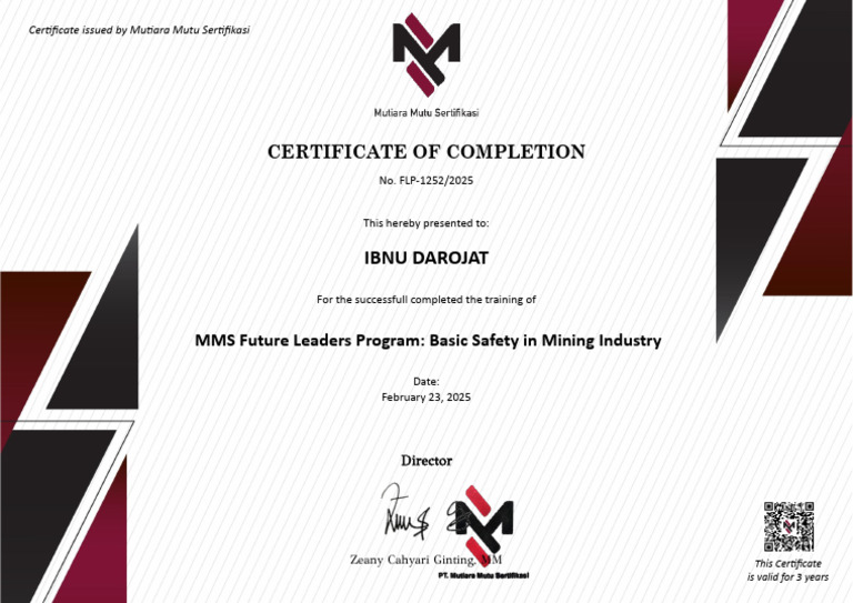 Sertifikat FLP 2 - 198 | PDF