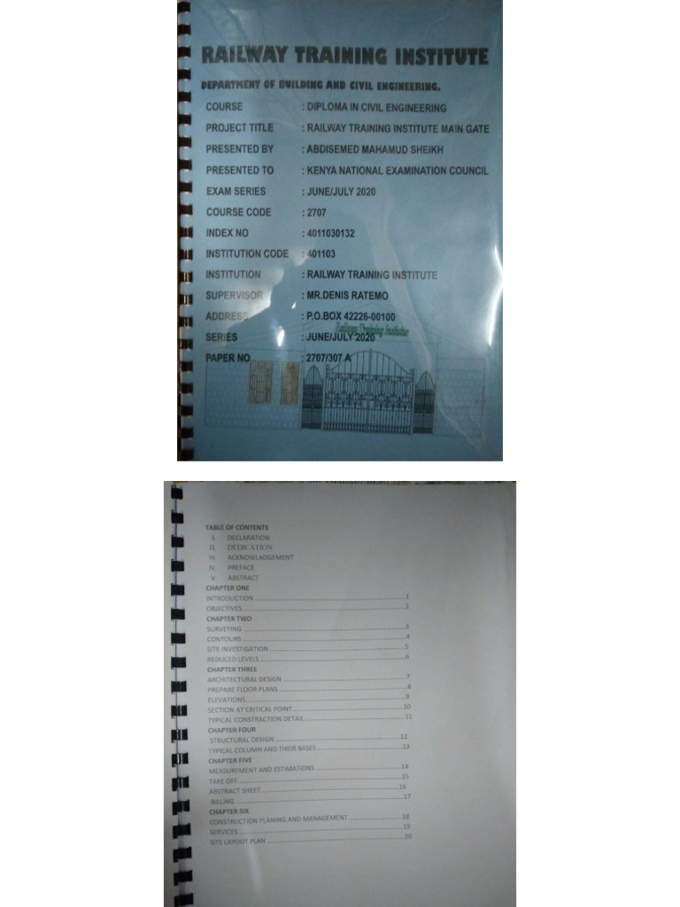 Civil Engineering Technician Diploma Level Trade Project 2020 3 | PDF