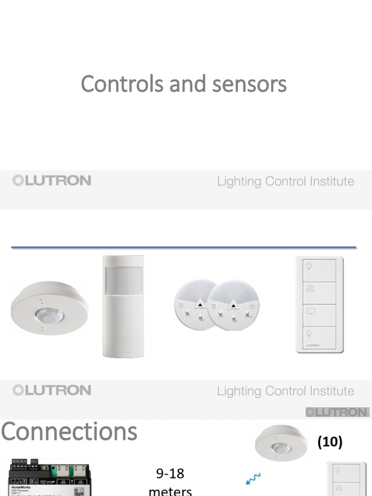 Lutron Wireless Controls and Sensors Guide | PDF | Power Supply ...