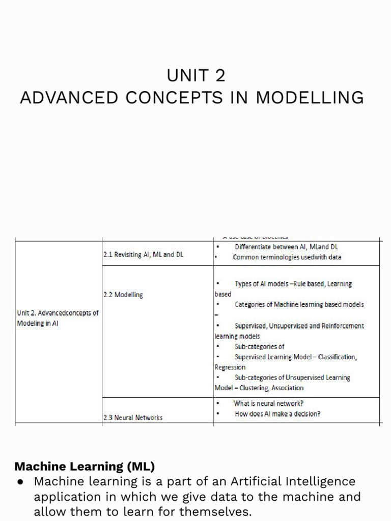 Unit 2 Modelling Pdf Deep Learning Machine Learning