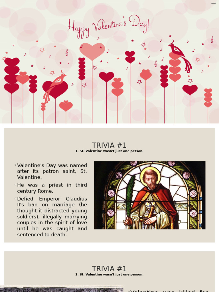 History of Valentine's Day Trivia | PDF