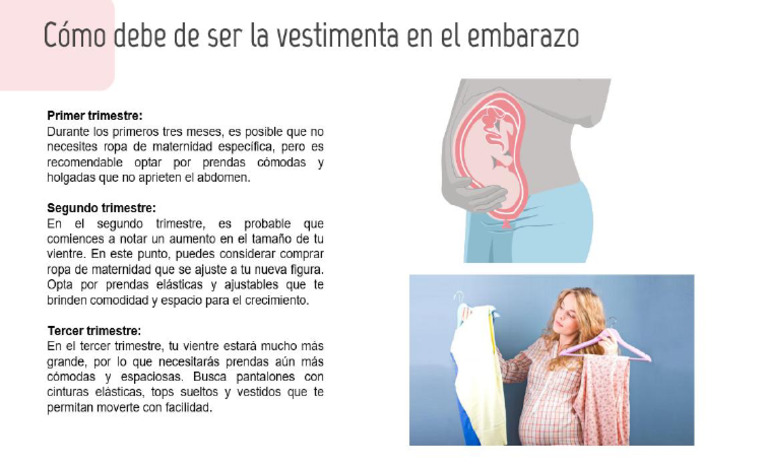 Vestimenta Sugerida para Durante El Embarazo | PDF