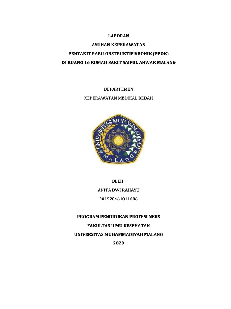 Pdf Lp Askep Ppok Kmb Revisi Pdf