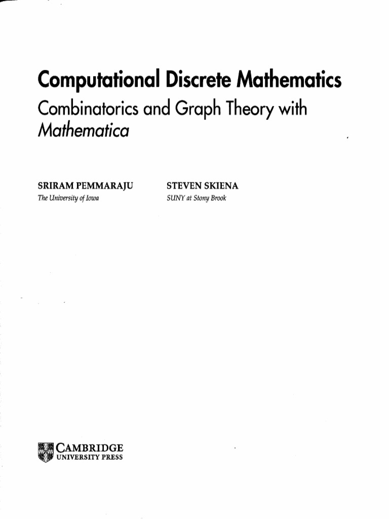 Combinatorics and Graph Theory in Mathematica | PDF | Permutation ...