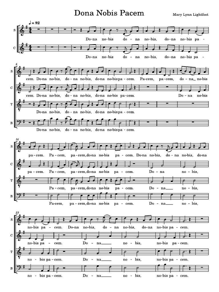 Dona Nobis Pacem | PDF