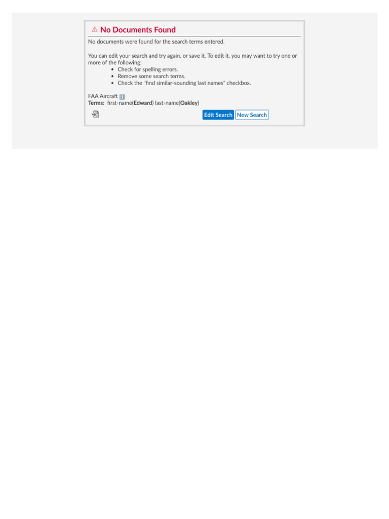 No Documents Found for Edward Oakley | PDF