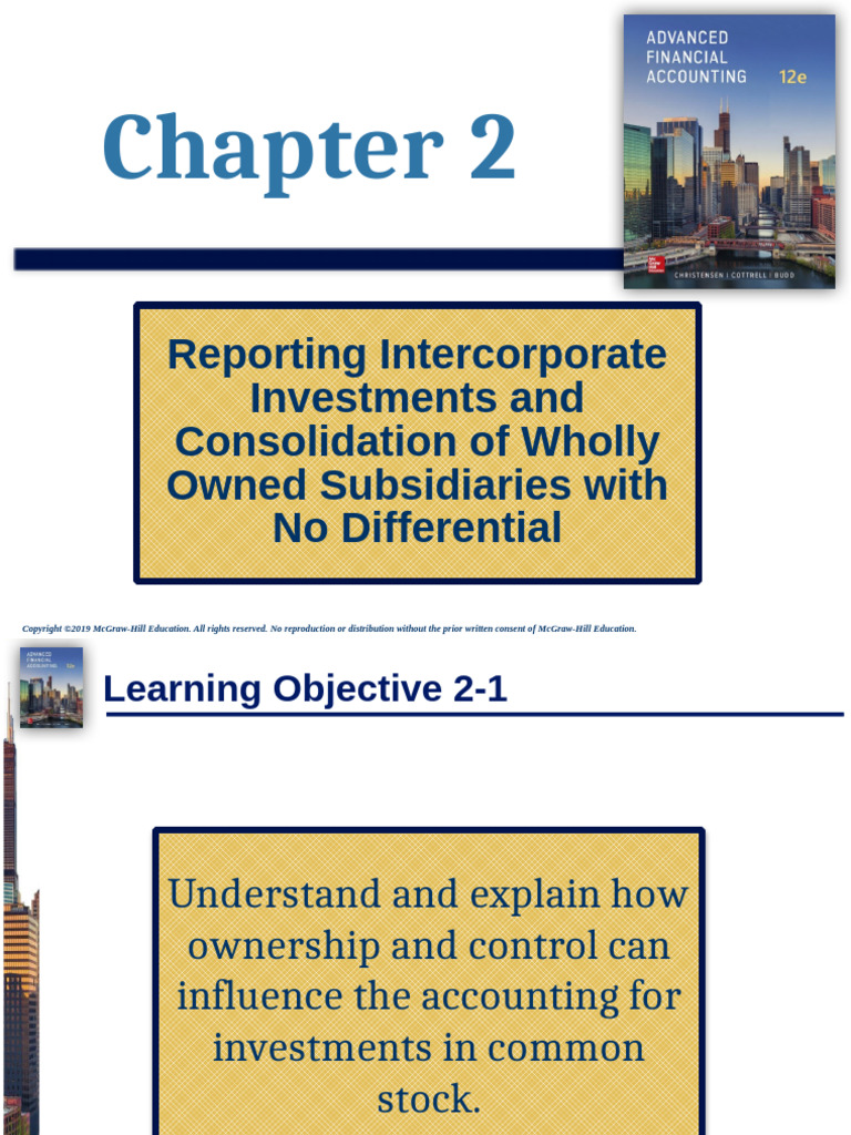 Christensen 12e Chap02 | PDF | Consolidation (Business) | Equity (Finance)