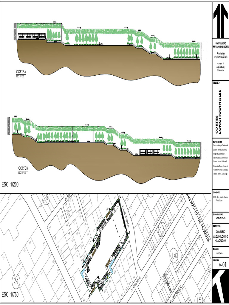 s.14 Cortes Propuesta-Cortes Longitudinales | PDF