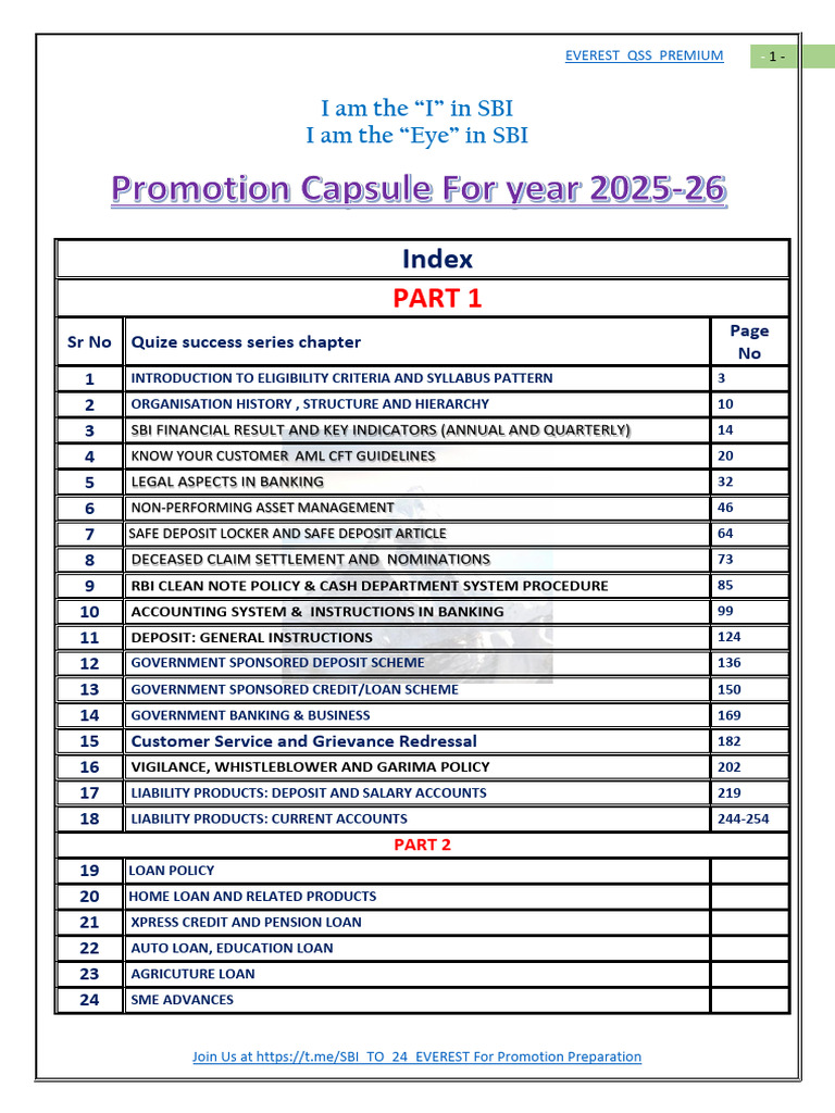 Promotion Capsule For Year 2025 PART1 FINAL | PDF | Banks | Financial Services