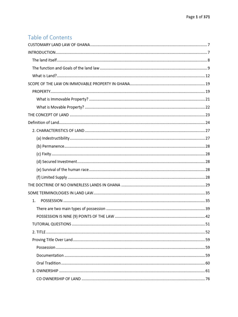 Ghana Land Law and Conveyance - Justice Dennis D. Adjei | PDF | Lease ...