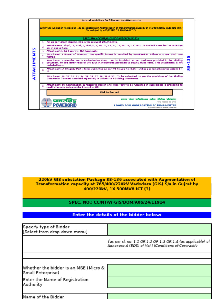 First Envelope and Bid Forms | PDF | Specification (Technical Standard) | Joint Venture