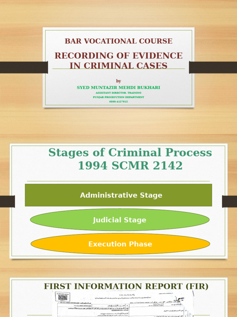 Recording Evidence in Criminal Trials | PDF | Witness Impeachment | Witness