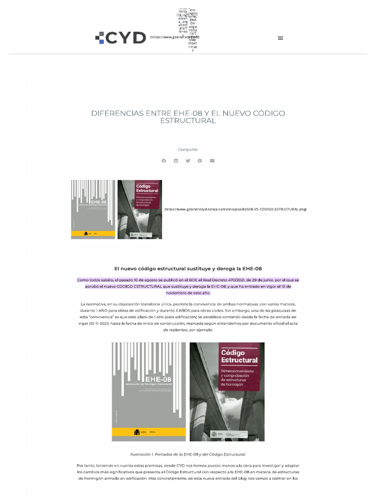 Diferencias Entre Ehe-08 y El Nuevo Código Estructural | PDF