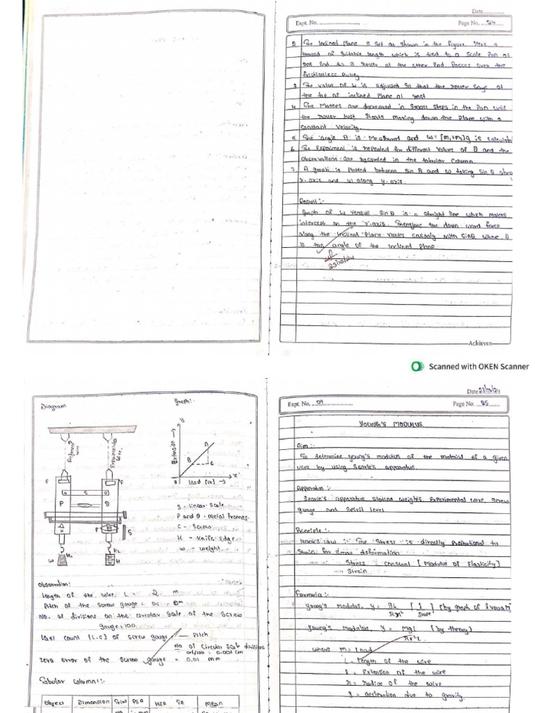 1st PUC Phy Record - Removed - Removed | PDF