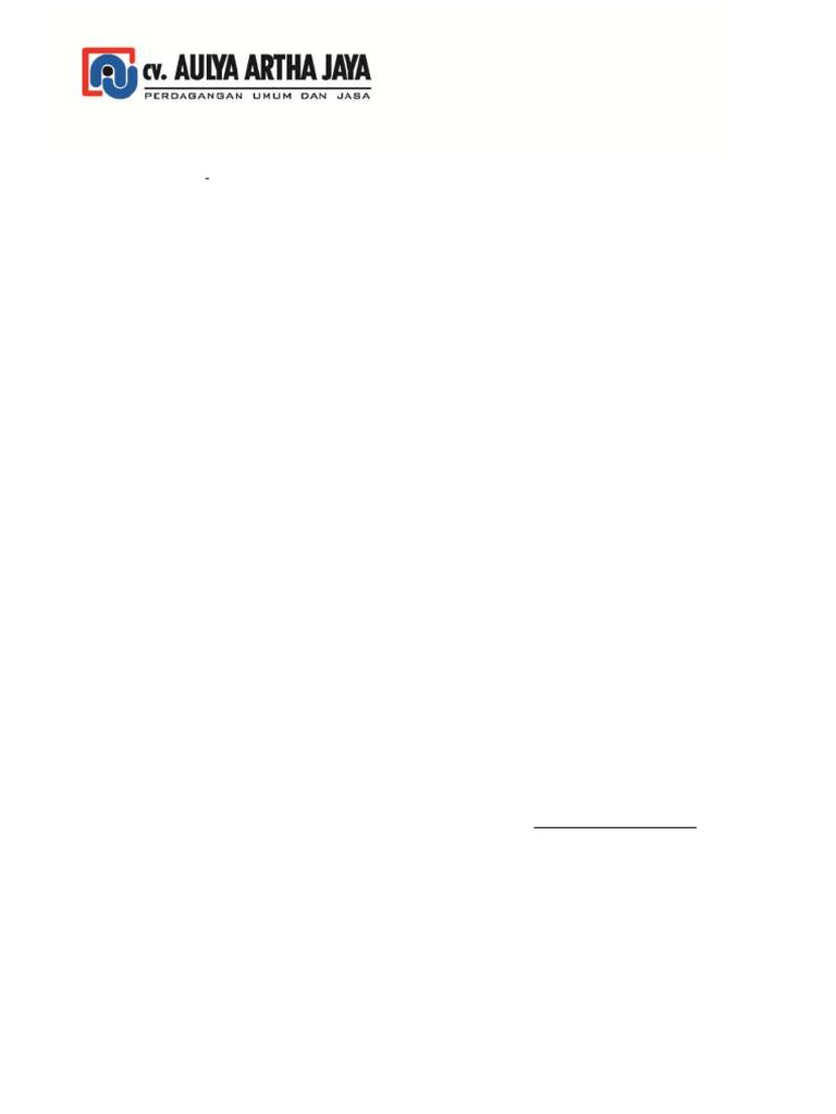 Surat Penawaran Harga Aulya Artha Untuk Geologi | PDF