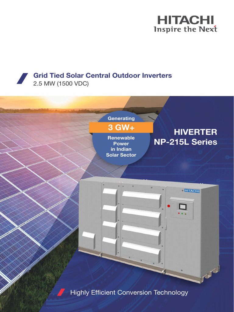 2.5 MW Grid Tied Solar Inverters | PDF | Photovoltaic System | Power ...