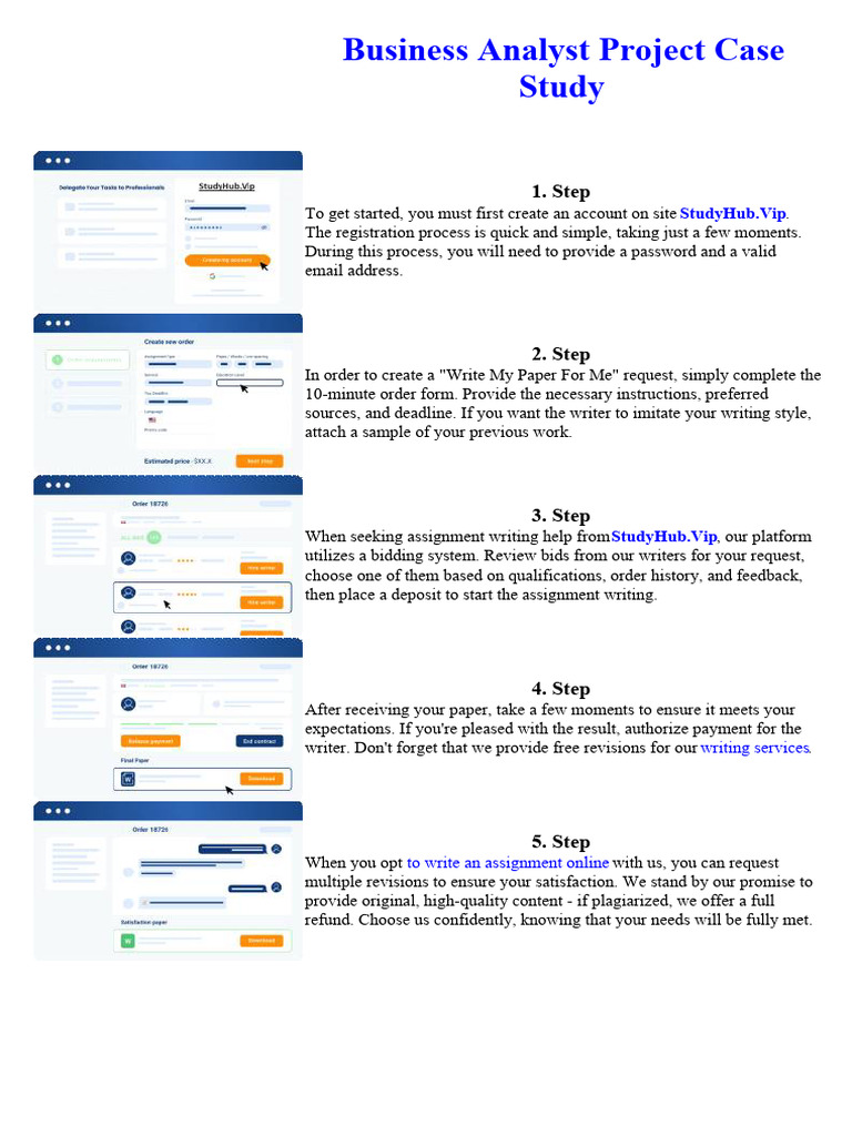 Business Analyst Project Case Study | PDF