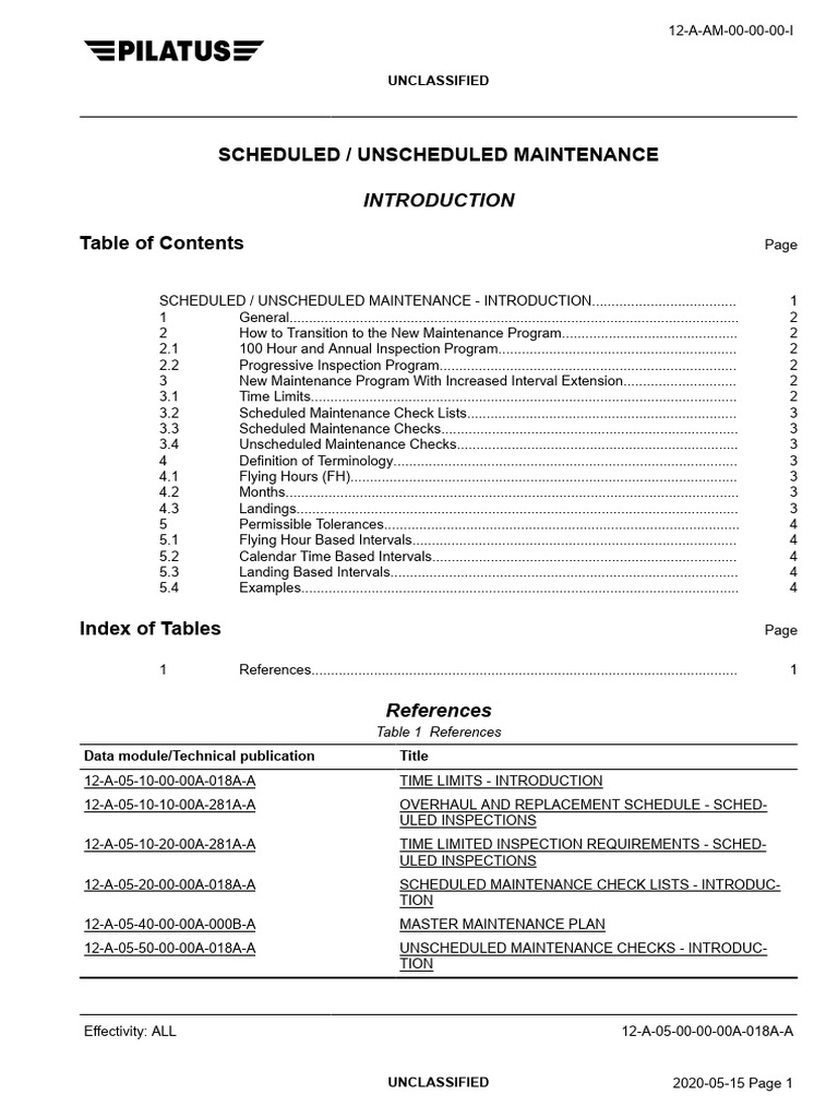 PC-12 AMM Chapter 05 | PDF | Aircraft | Aviation