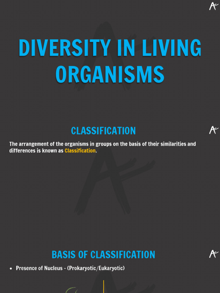Classification of Living Organisms | PDF | Organisms | Biology