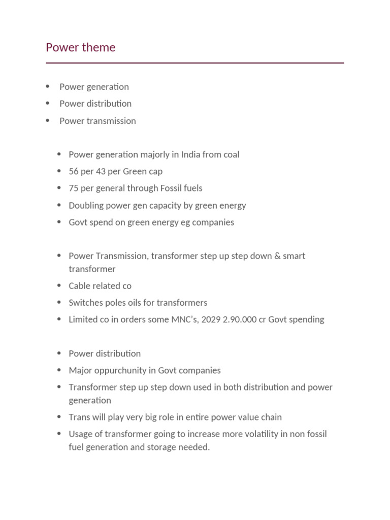 Power Theme | PDF