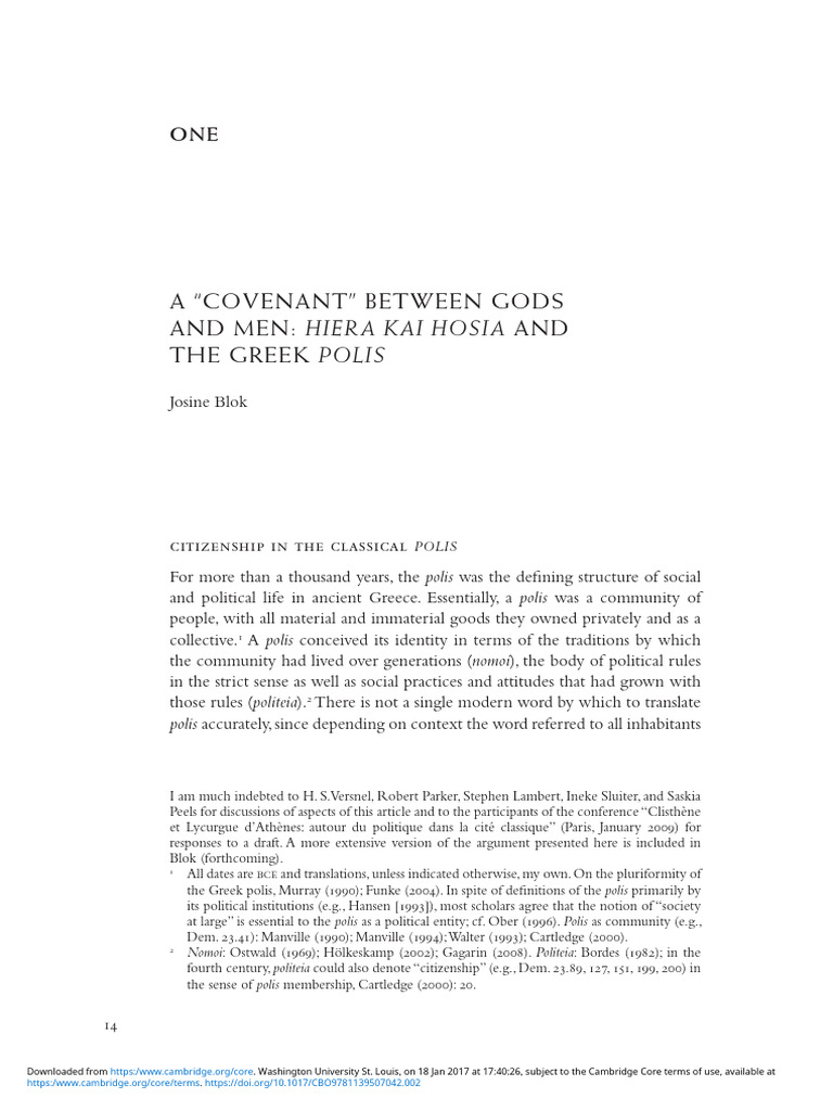 A Covenant Between Gods and Men, Hiera Kai Hosia and The GreekPolis ...