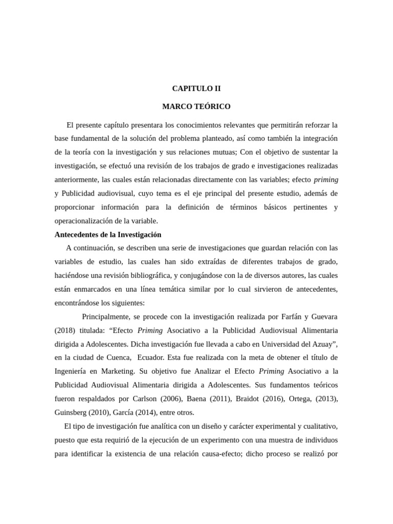 Cap. II Gutiérrez efecto Priming CORREGIDO | PDF | Condicionamiento clásico | Memoria
