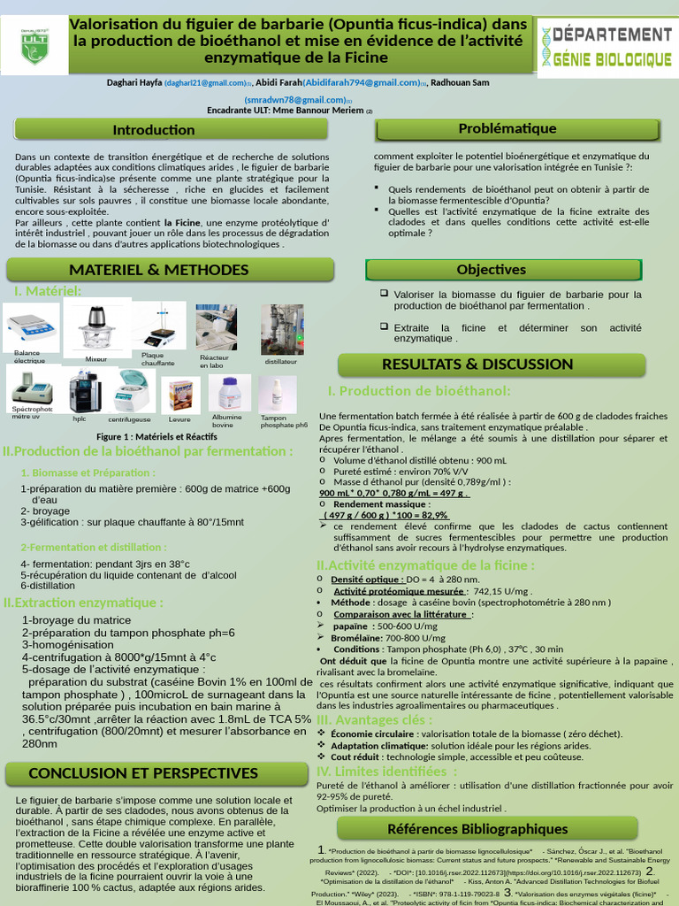Poster final modifiÃ© | PDF | Biomasse (énergie) | Enzyme