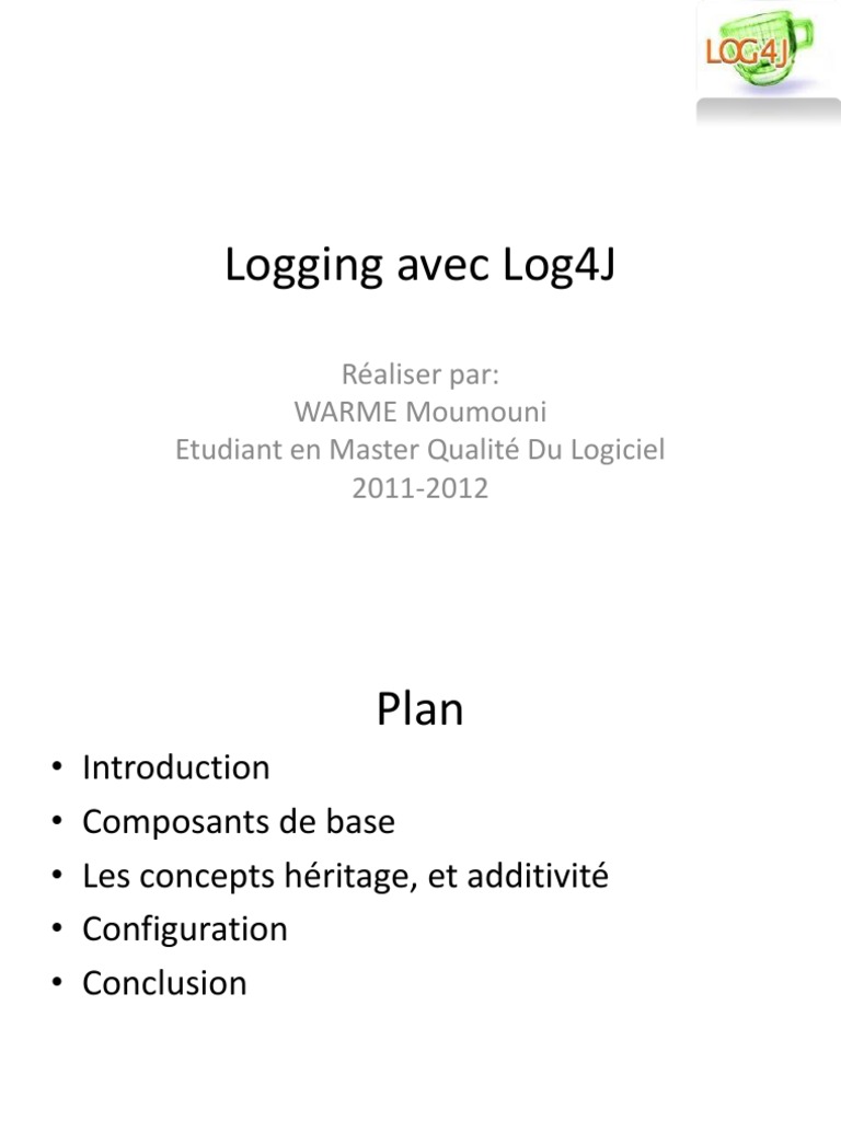 Logging Avec Log4J | PDF | Apache HTTP Server | Logiciel