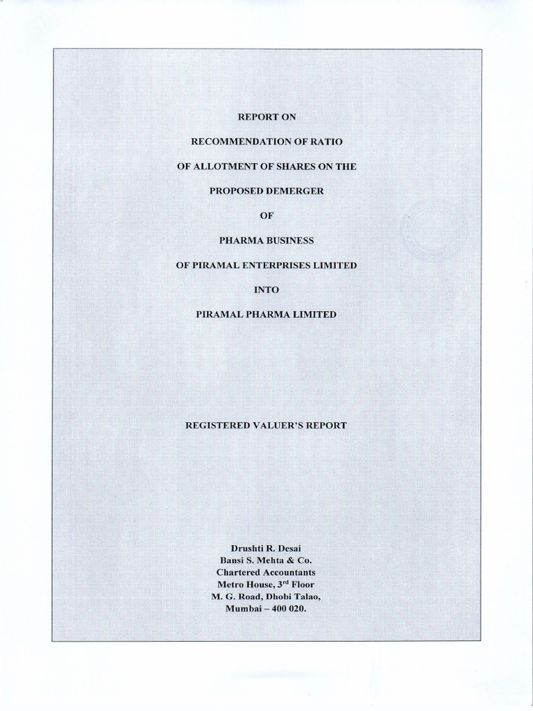 Valuation Report | PDF