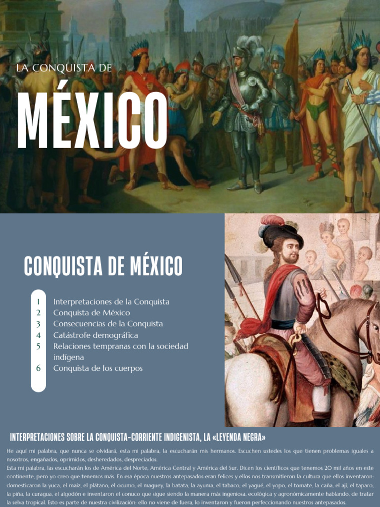 Consecuencias de la Conquista en México | PDF | Hernán Cortés ...