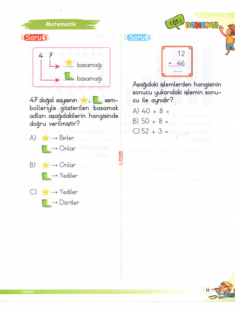 Palme 2.sinif 1.deneme 3 | PDF