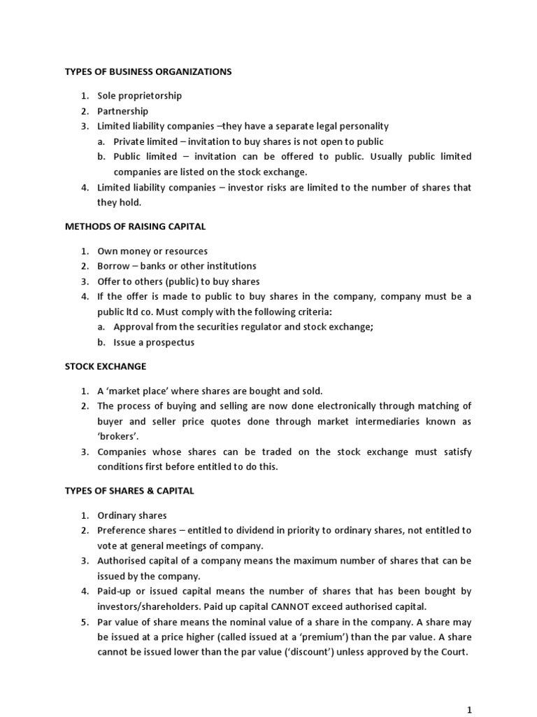 Basic Corporate Structure