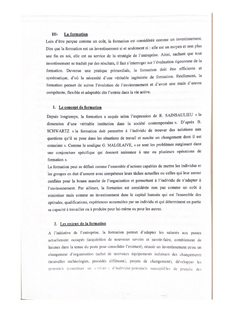 La Formation | PDF