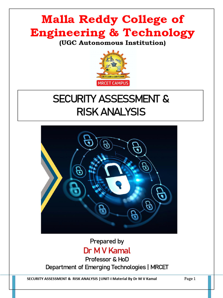 r20 - IV - I - Security Assessment & Risk Analysis | PDF | Security | Computer Security