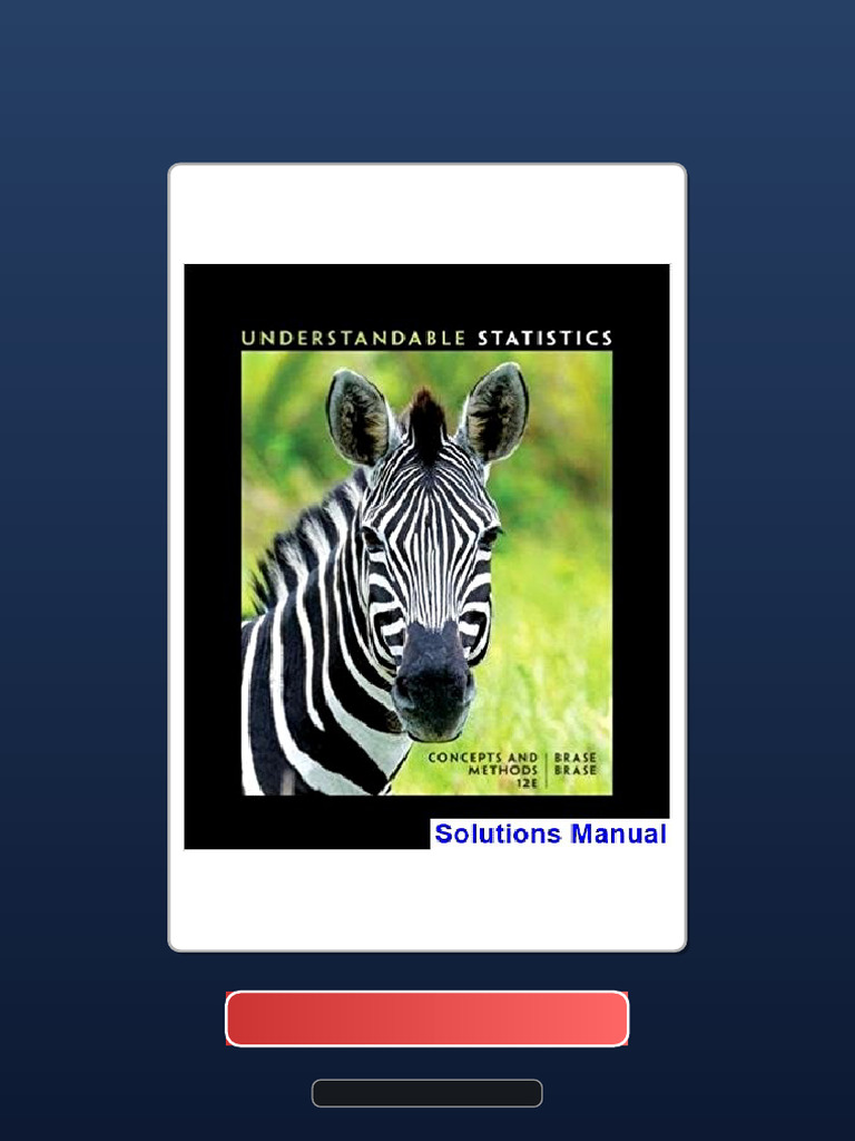 Complete Bundle Understandable Statistics Concepts and Methods 12th Edition Brase Ebook and ...