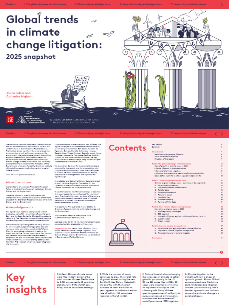 Global Trends in Climate Litigation 2025 | PDF | Climate Change ...