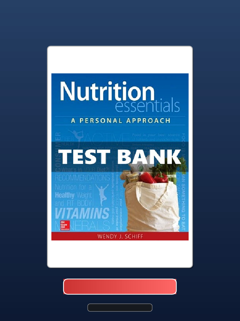 Complete Bundle Nutrition Essentials A Personal Approach 1st Edition ...