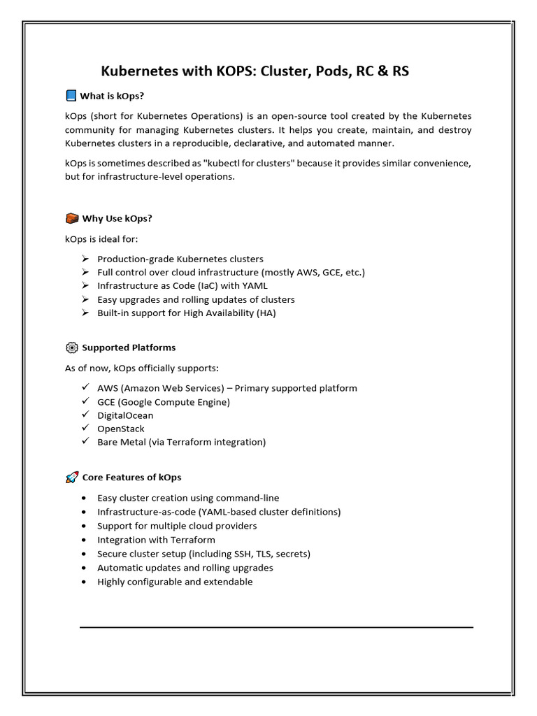 Creating a KOPS Cluster on AWS | PDF | Centralized Computing | Computing