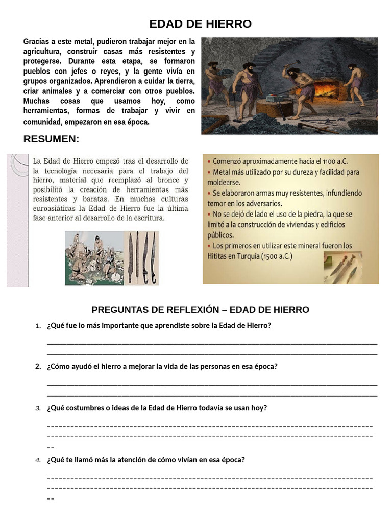 Impacto del Hierro en la Civilización | PDF | Edad de Hierro