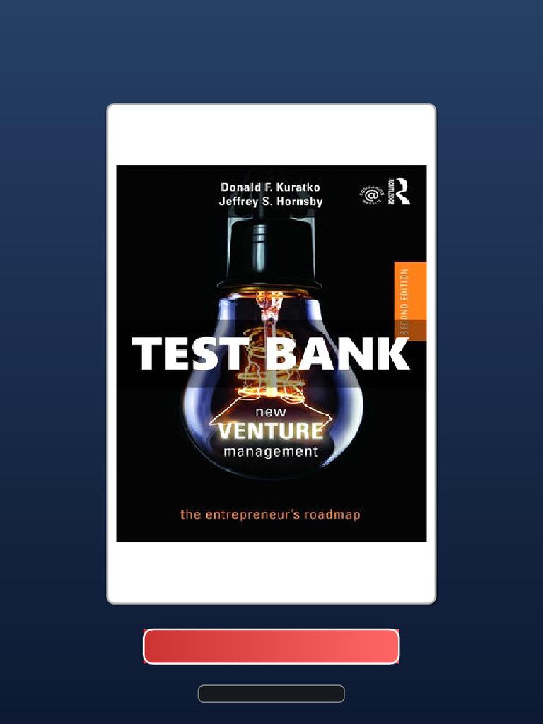 Complete Bundle New Venture Management 2nd Edition Kuratko Ebook and ...